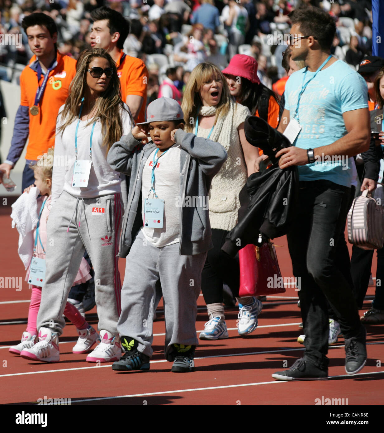 Katie Price, Harvey Price at the Gold Challenge Olympic Stadium Event ...