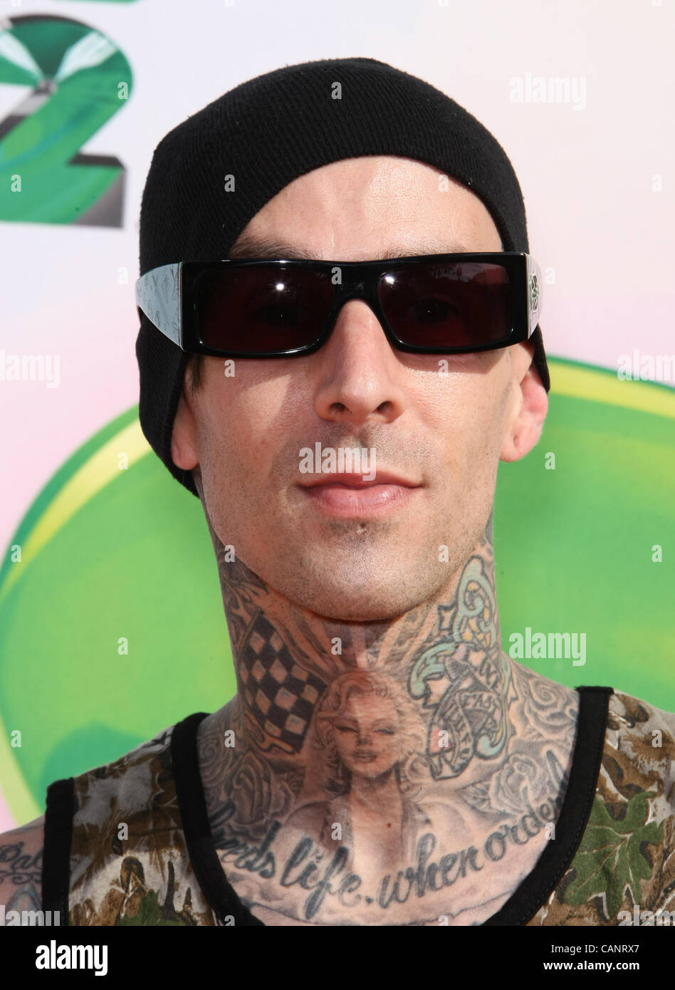 TRAVIS BARKER 25TH NICKELODEON KID'S CHOICE AWARDS DOWNTOWN LOS ANGELES ...