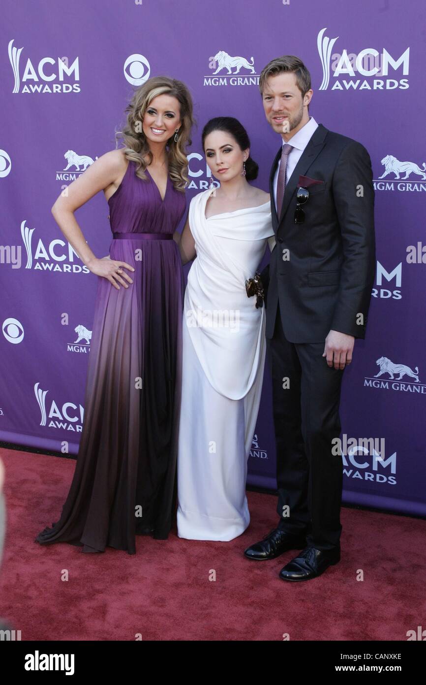 Cherill Green, Hannah Blaylock, Dean Berner of Edens Edge at arrivals ...