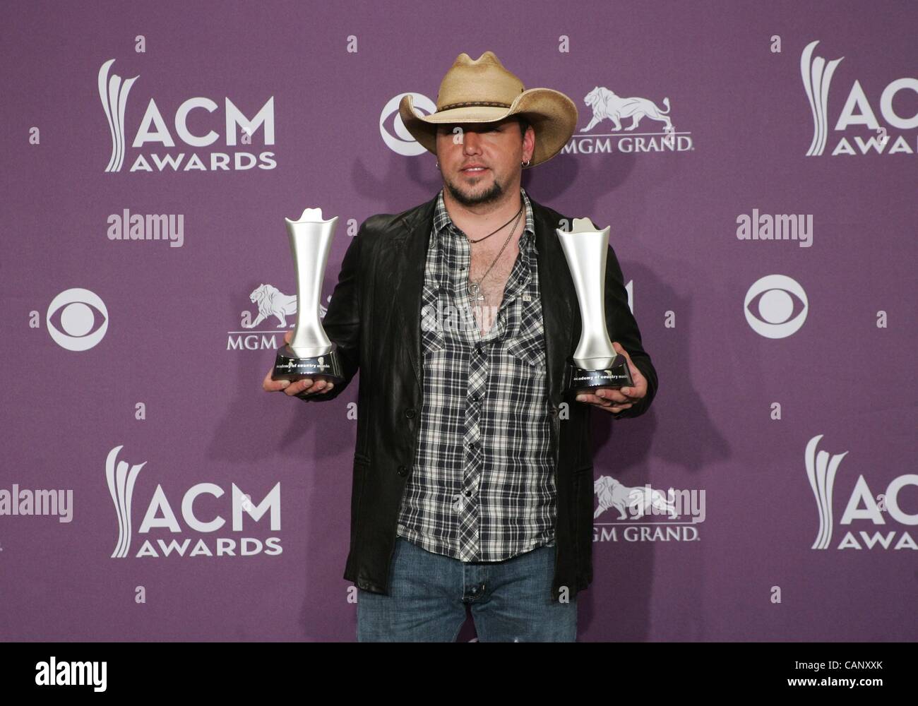 Jason Aldean in the press room for 47th Annual Academy of Country Music ...