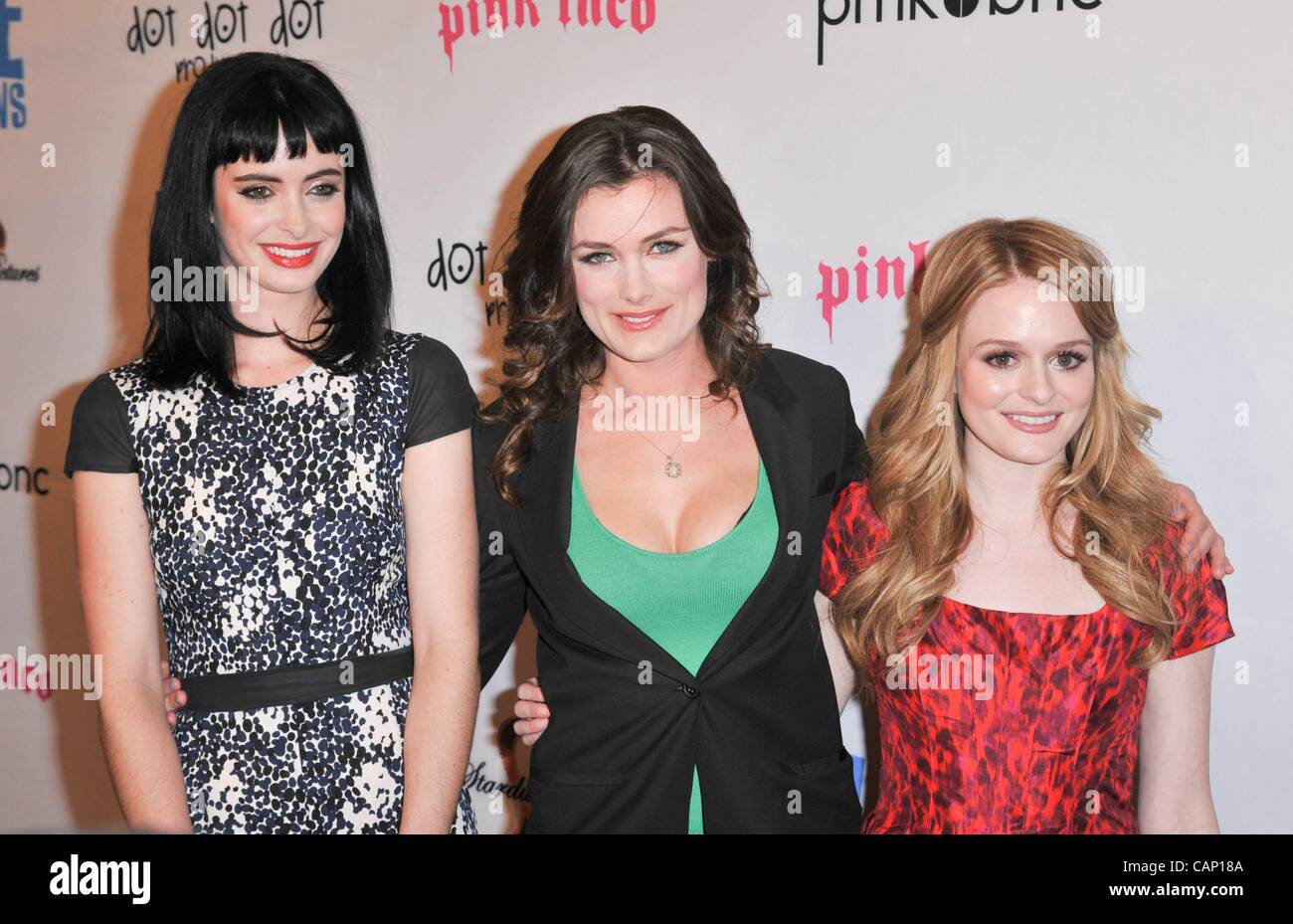 Krysten Ritter, Kat Coiro, Fallon Goodson at arrivals for L!IFE HAPPENS ...
