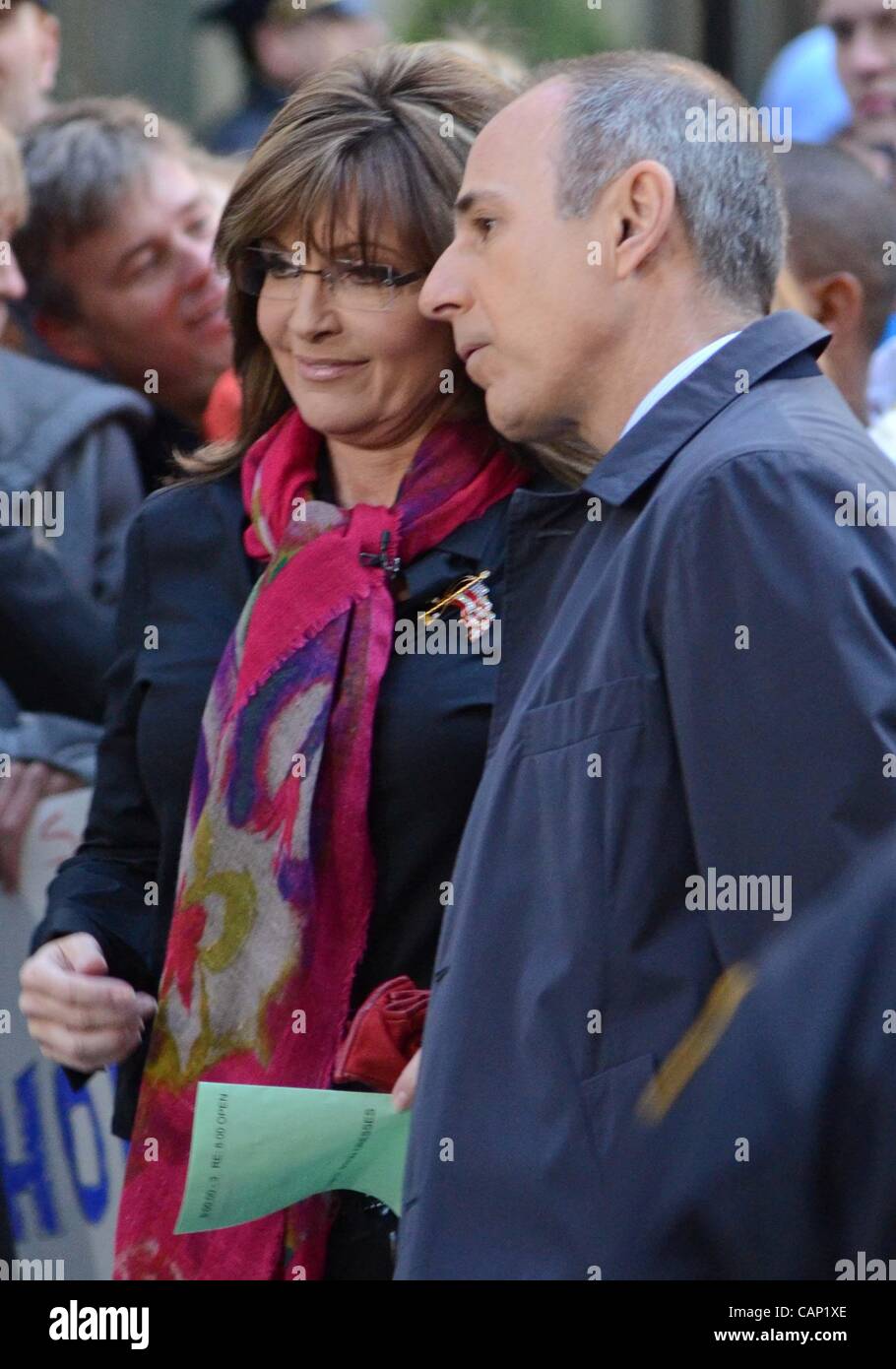 Sarah Palin, Matt Lauer, at The Today Show out and about for CELEBRITY ...
