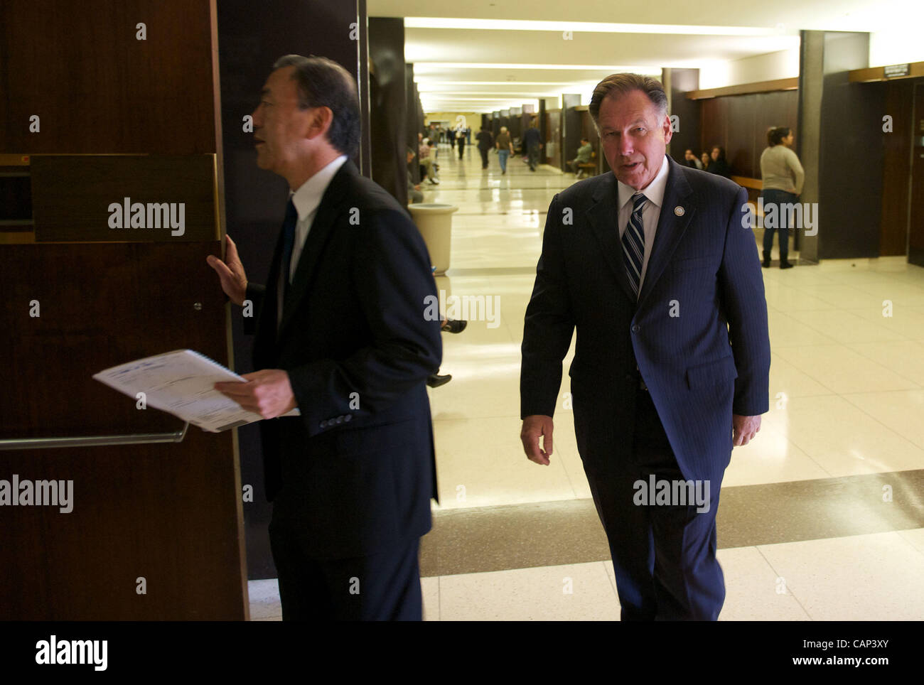 Orange County District Attorney, Tony Rackauckas entering the Orange ...