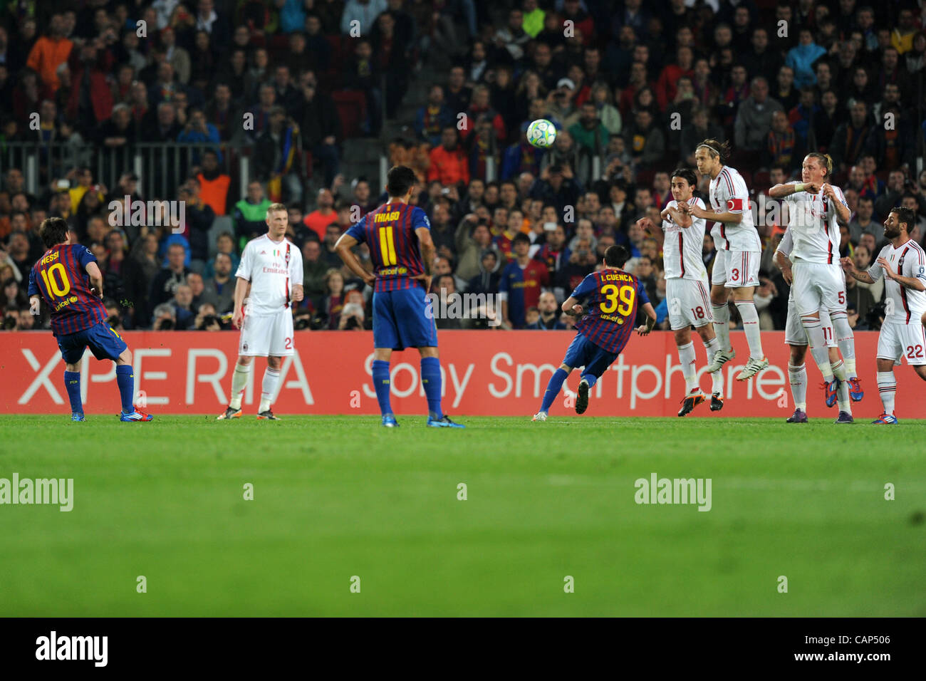 Lionel Messi (Barcellona) ; April 03; 2012 - Football : Champions ...