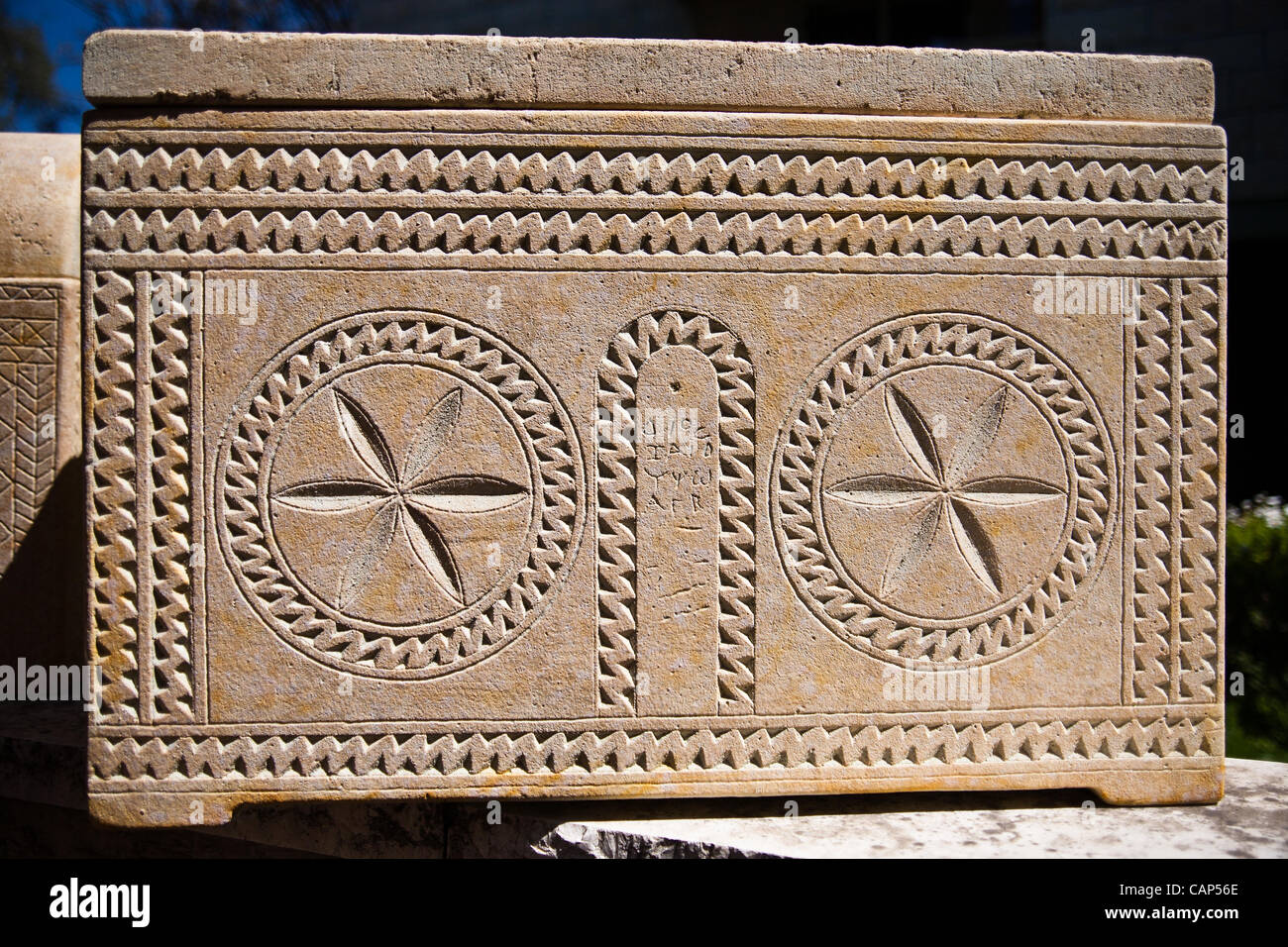 Ornamentation of painstakingly reproduced replicas of the still buried ...