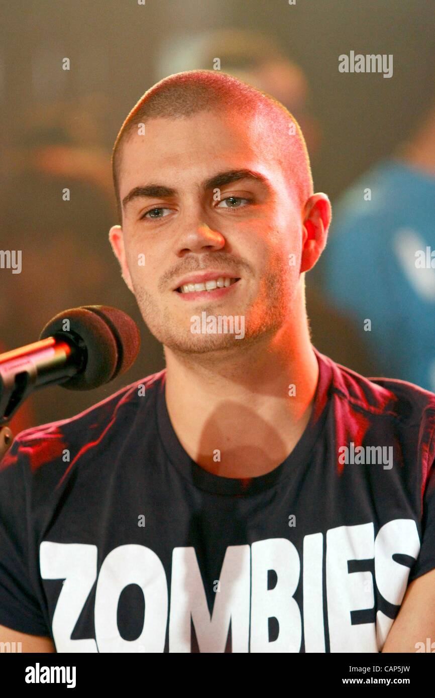 Max George in attendance for The Wanted on MuchMusic's NEW.MUSIC.LIVE ...