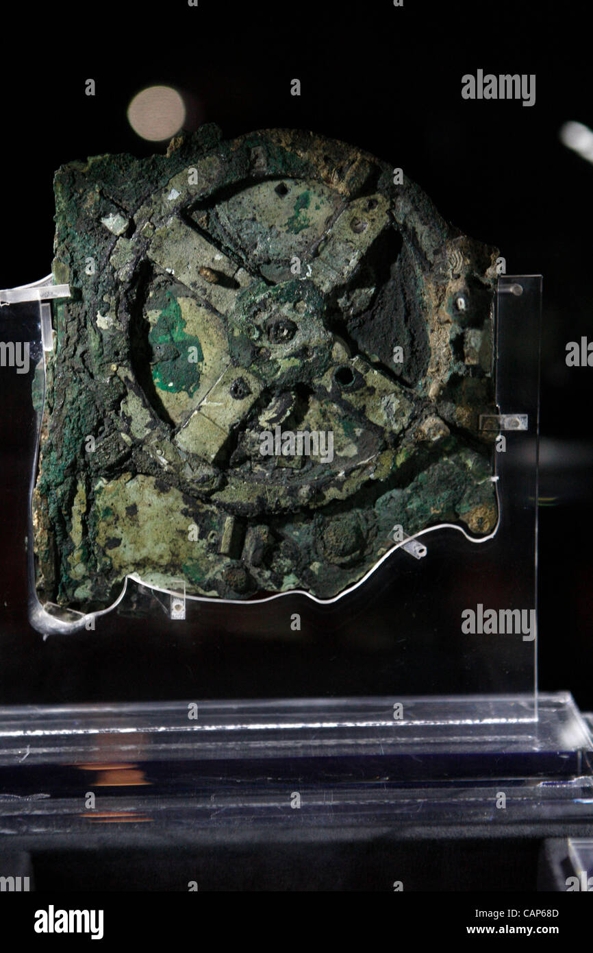 April 4, 2012 - Athens, Greece - The famous ''Antikythera Mechanism ...