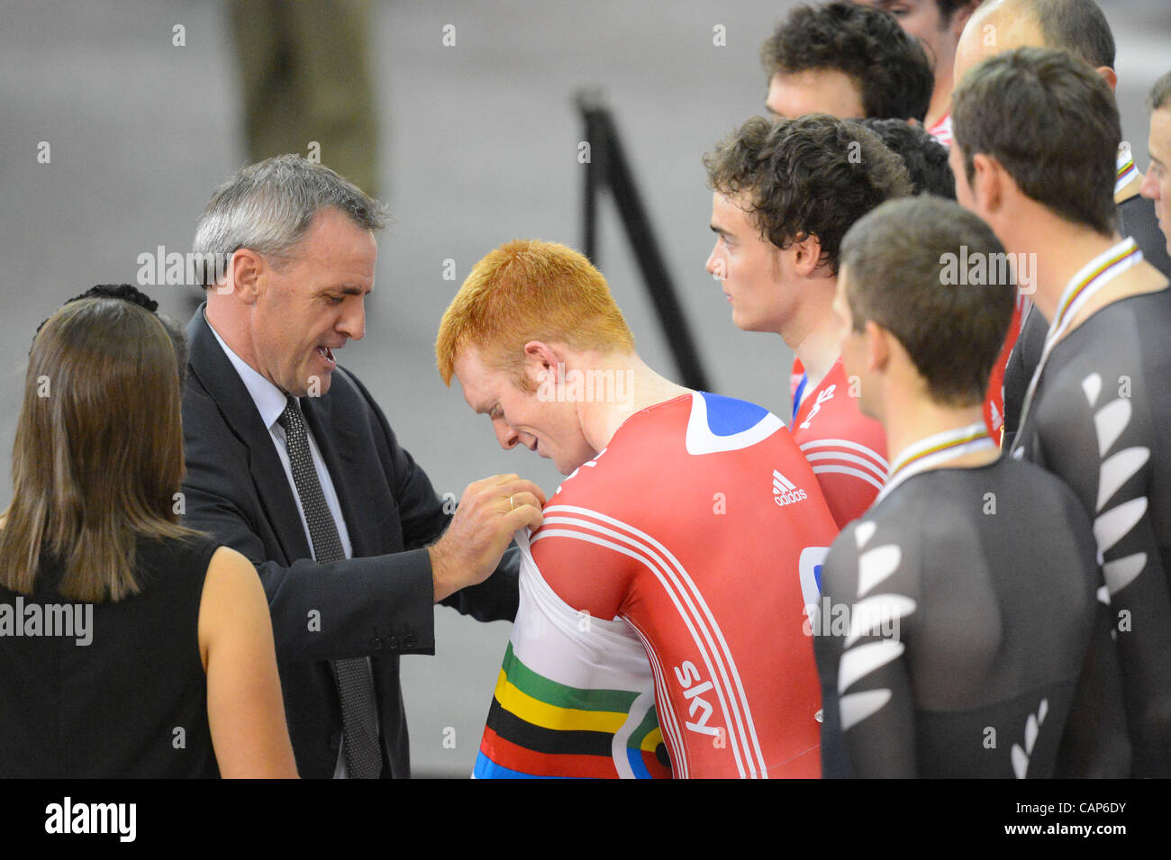April 4, 2012 - Melbourne, Victoria, Australia - EDWARD CLANCY of Team ...