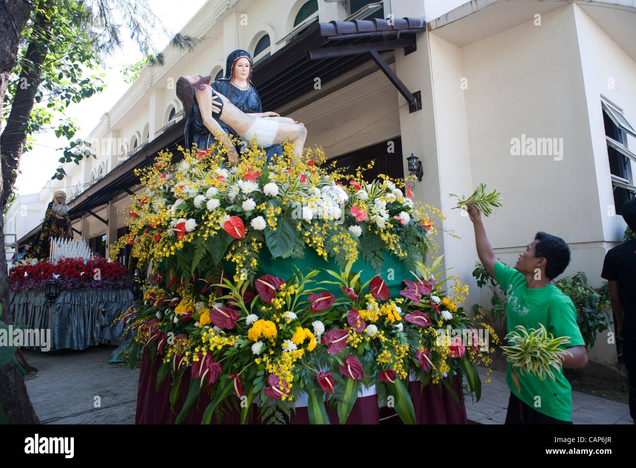 Cebu City, Philippines, 4.April 2012: Traditional Easter ceremonial ...