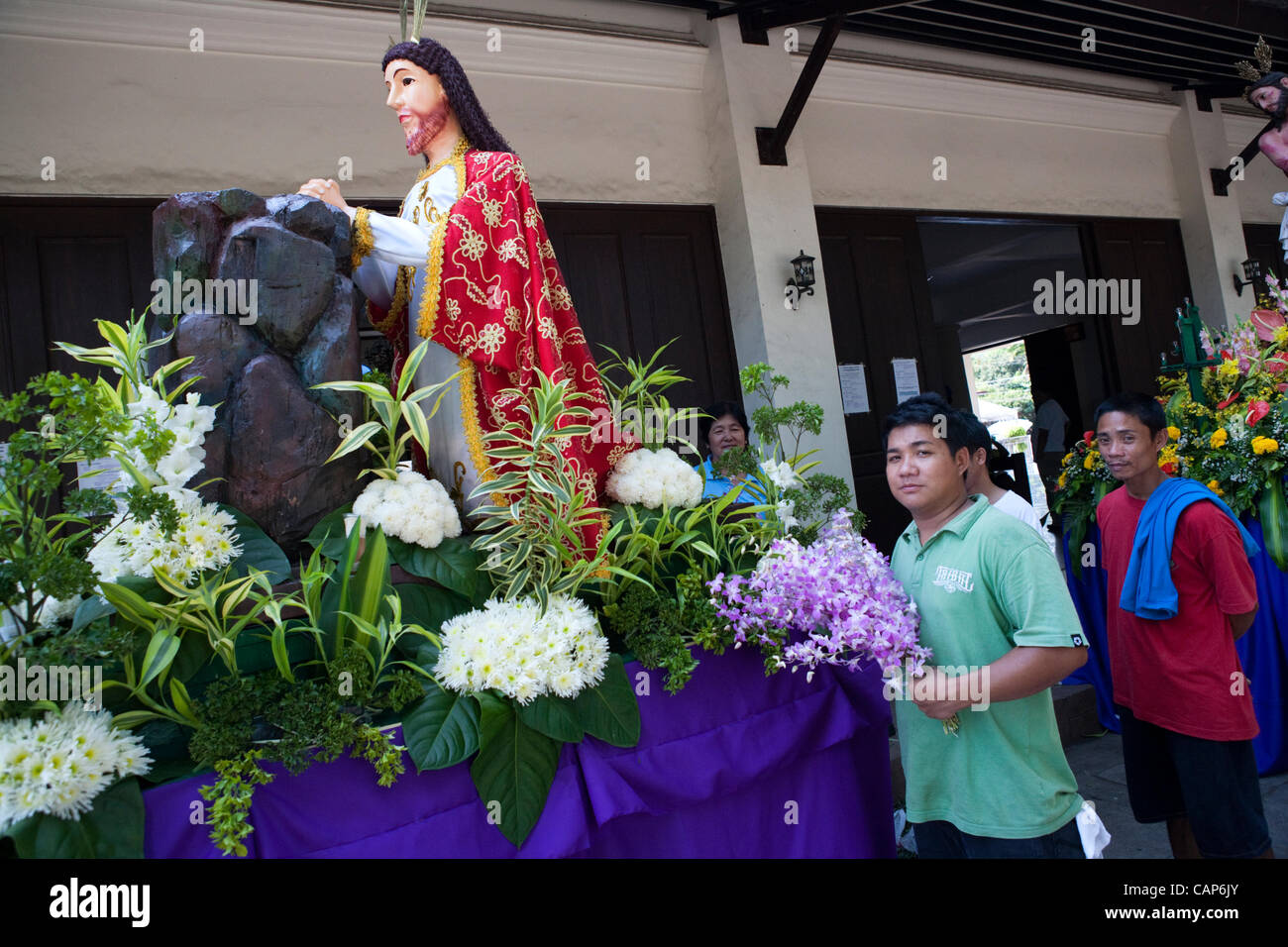 Cebu City, Philippines, 4.April 2012: Traditional Easter ceremonial ...