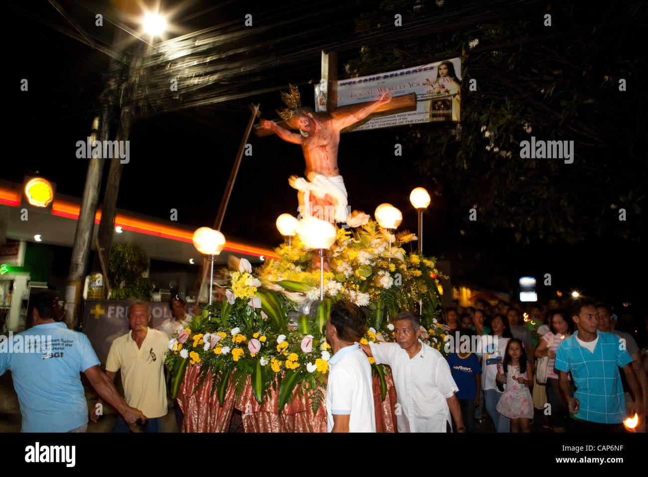 Cebu City, Philippines, 4.April 2012: Traditional Easter ceremonial ...