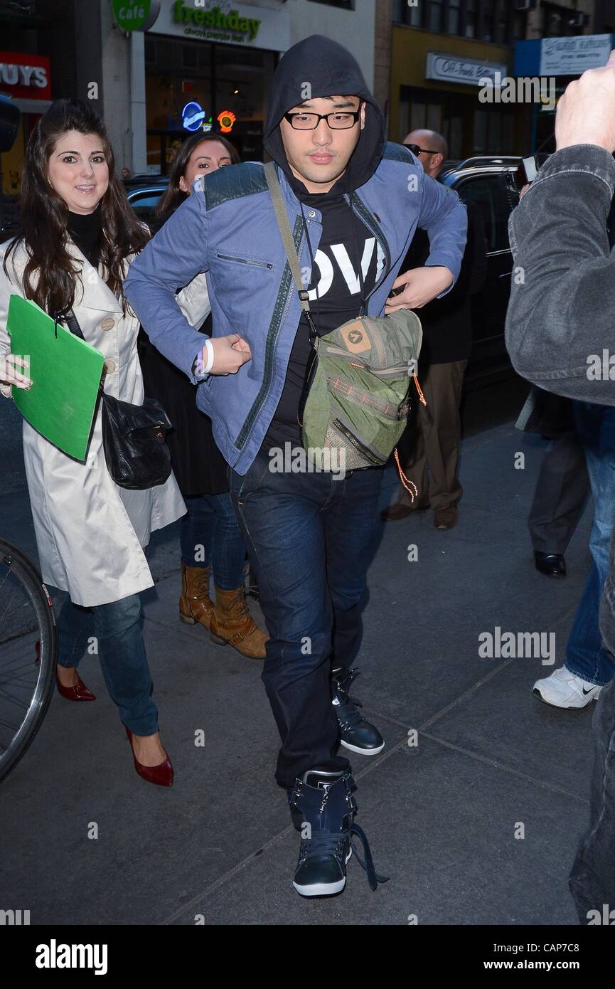 Heejun Han, enters the 'Today Show' taping at the NBC Rockefeller ...