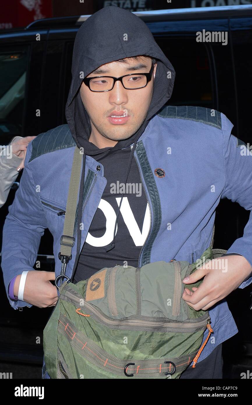 Heejun Han, enters the 'Today Show' taping at the NBC Rockefeller ...