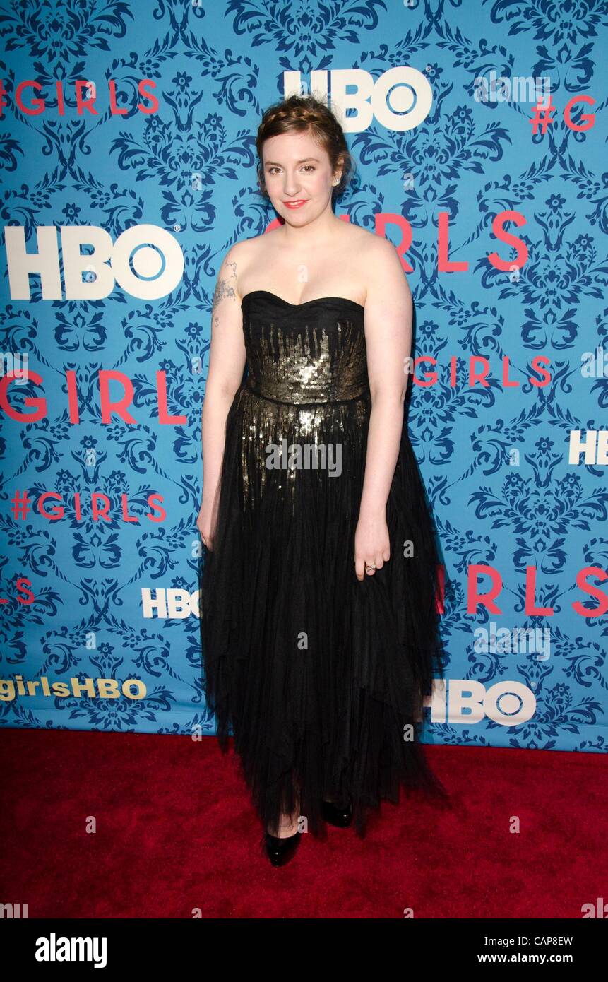 Lena Dunham at arrivals for GIRLS Series Premiere on HBO, School of ...