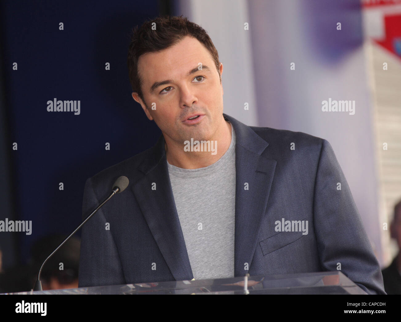 Seth macfarlane walk of fame star hi-res stock photography and images ...