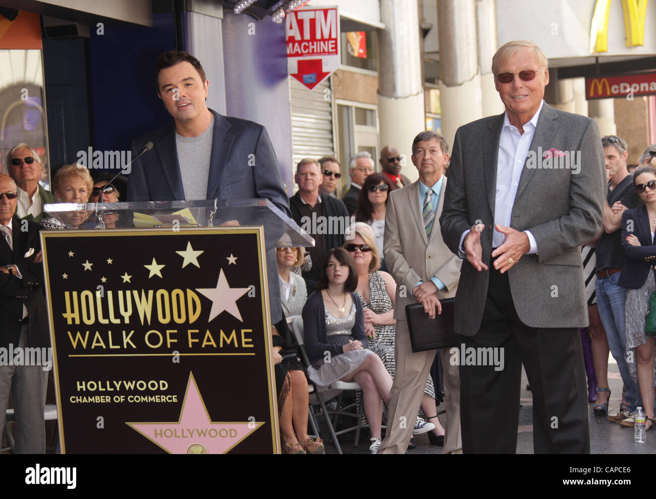 Seth macfarlane walk of fame star hi-res stock photography and images ...