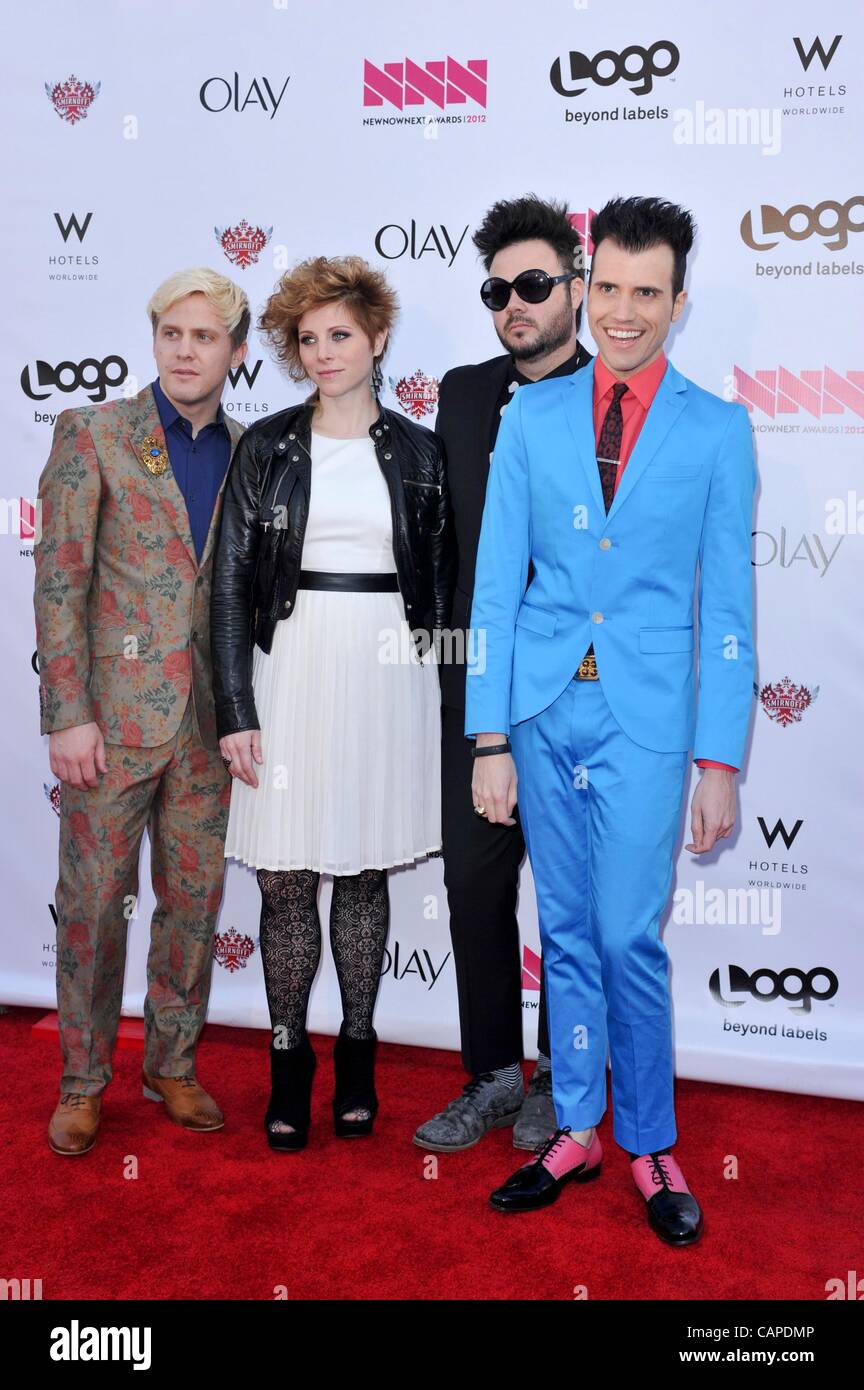 Rock Band Neon Trees in attendance for 2012 NewNowNext Awards, Avalon ...