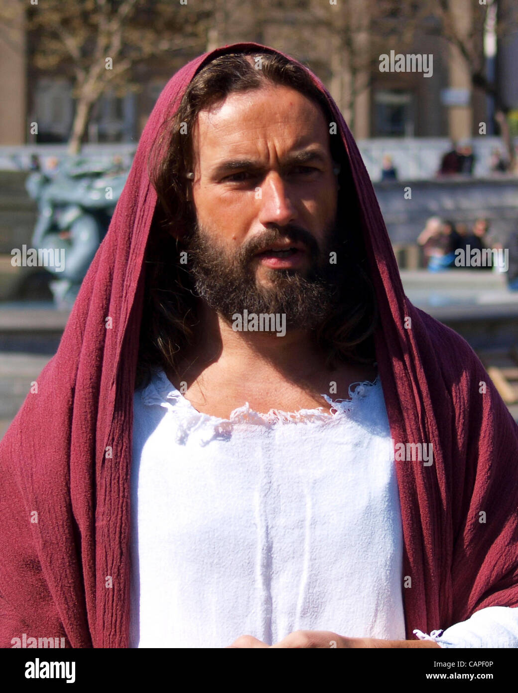 London, UK. 06/05/12. The actor playing Jesus Christ in the play, The ...