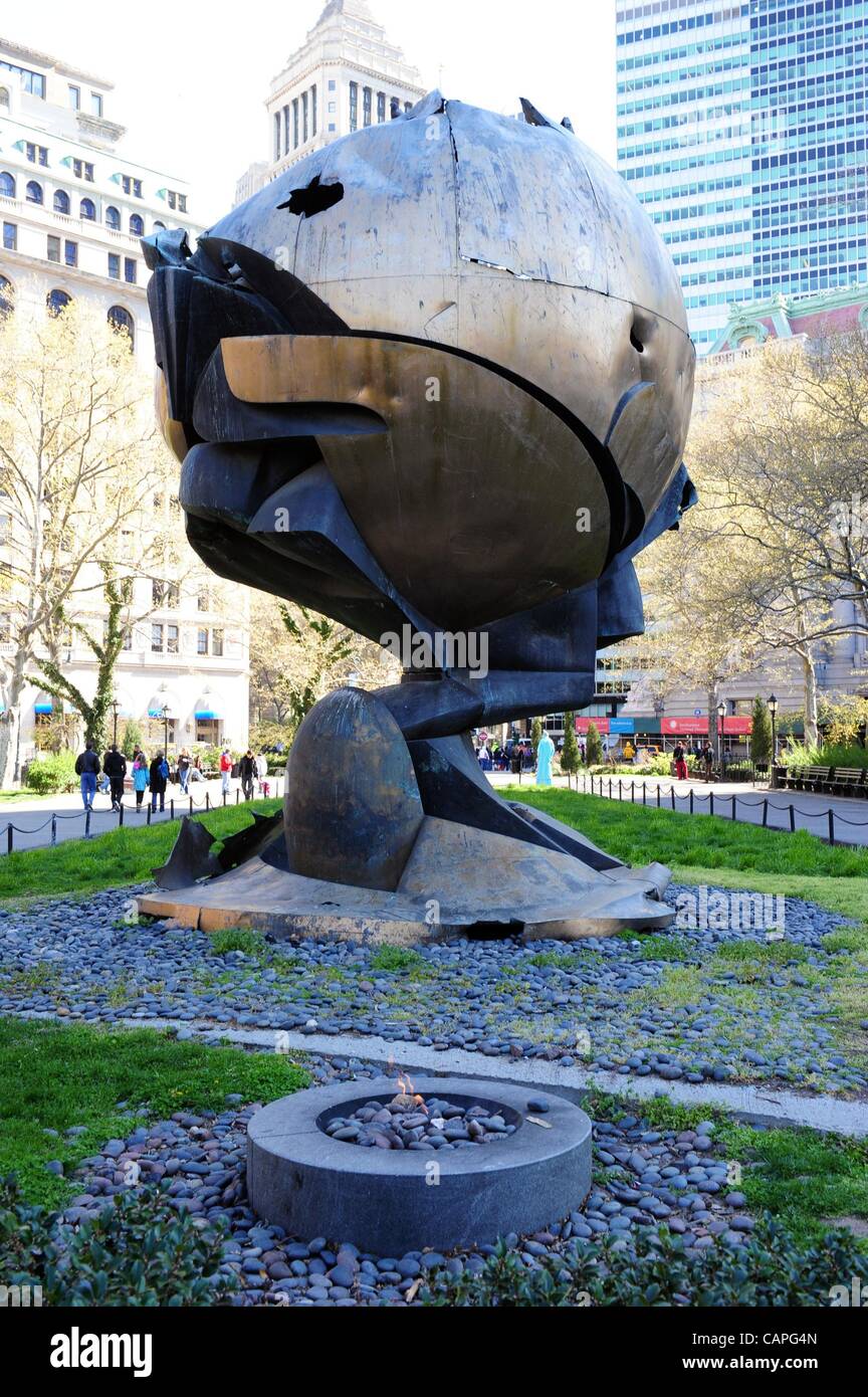 April 6, 2012 - Manhattan, New York, U.S. - The Sphere, designed by ...