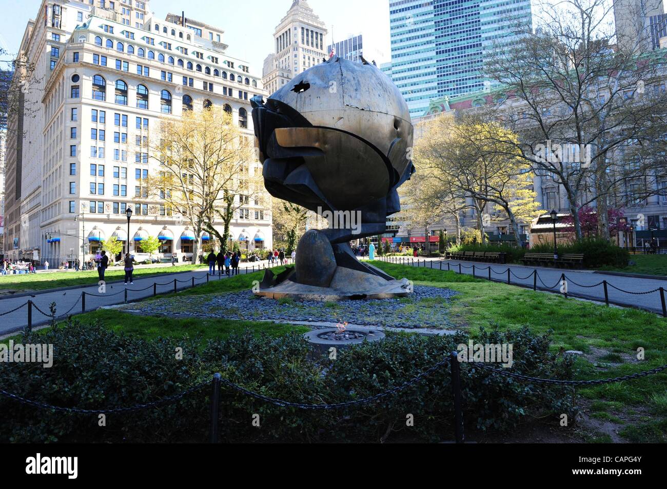 April 6, 2012 - Manhattan, New York, U.S. - The Sphere, designed by ...