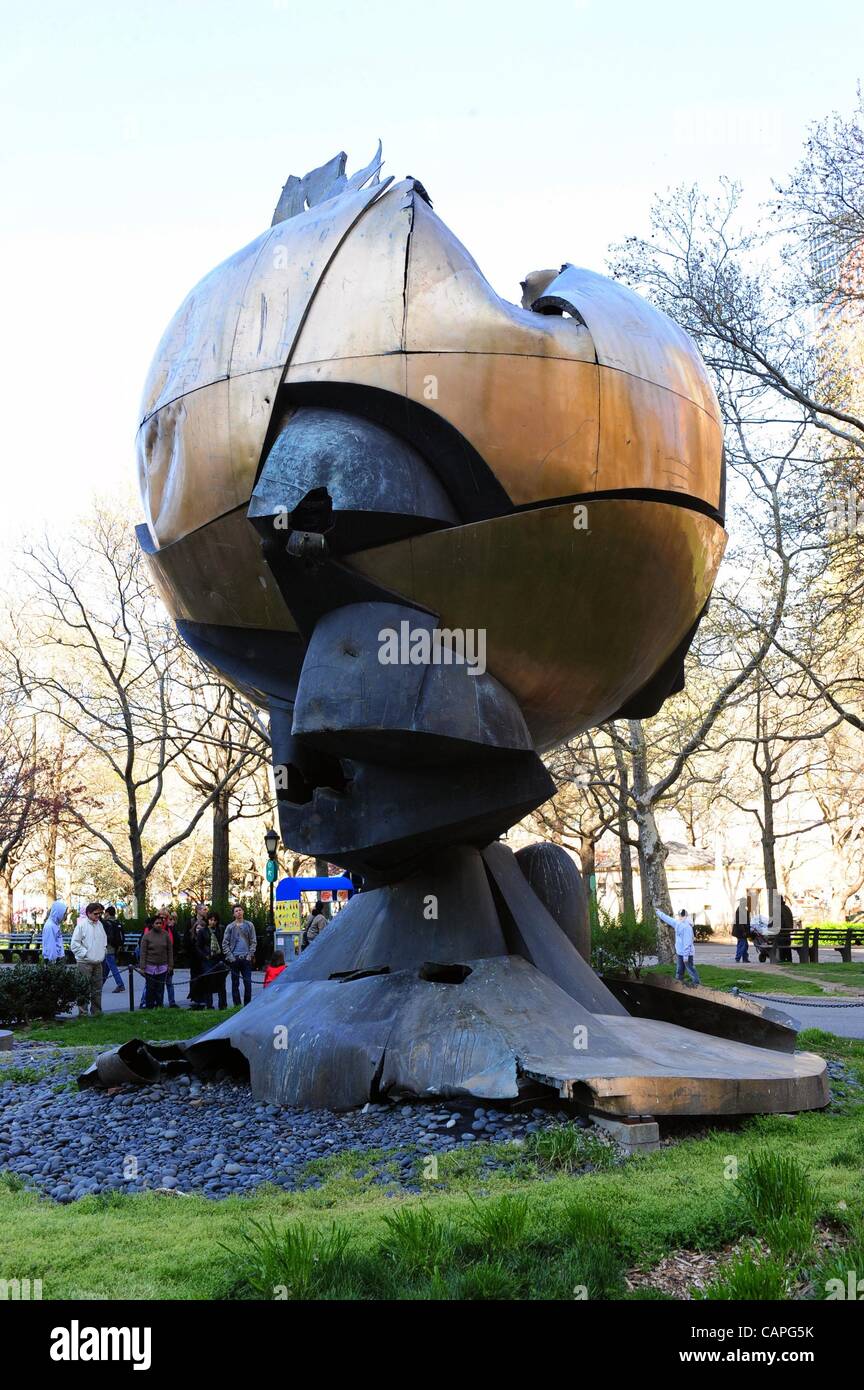 April 6, 2012 - Manhattan, New York, U.S. - The Sphere, designed by ...