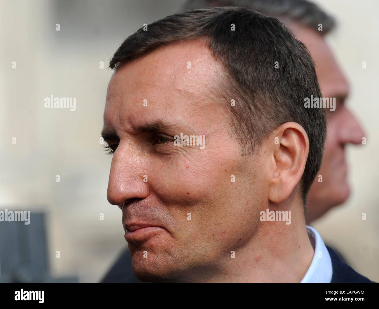 Mayor of Prague Bohuslav Svoboda (right) and Marek Dospiva (left) from ...