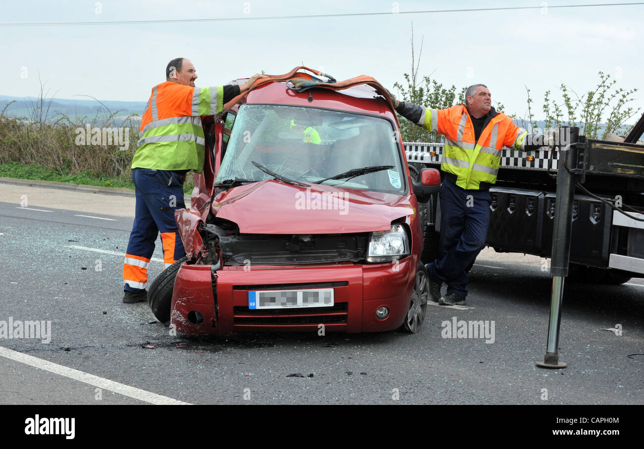 The scene after a fatal road crash on the A35 main holiday route West ...