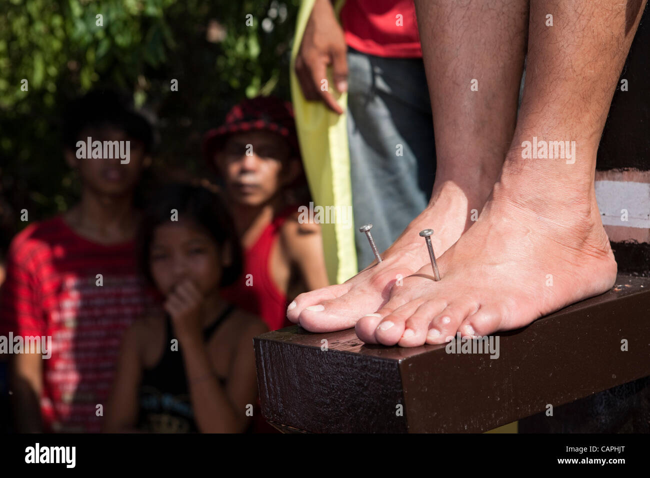 Feet jesus christ nailed cross hi-res stock photography and images - Alamy