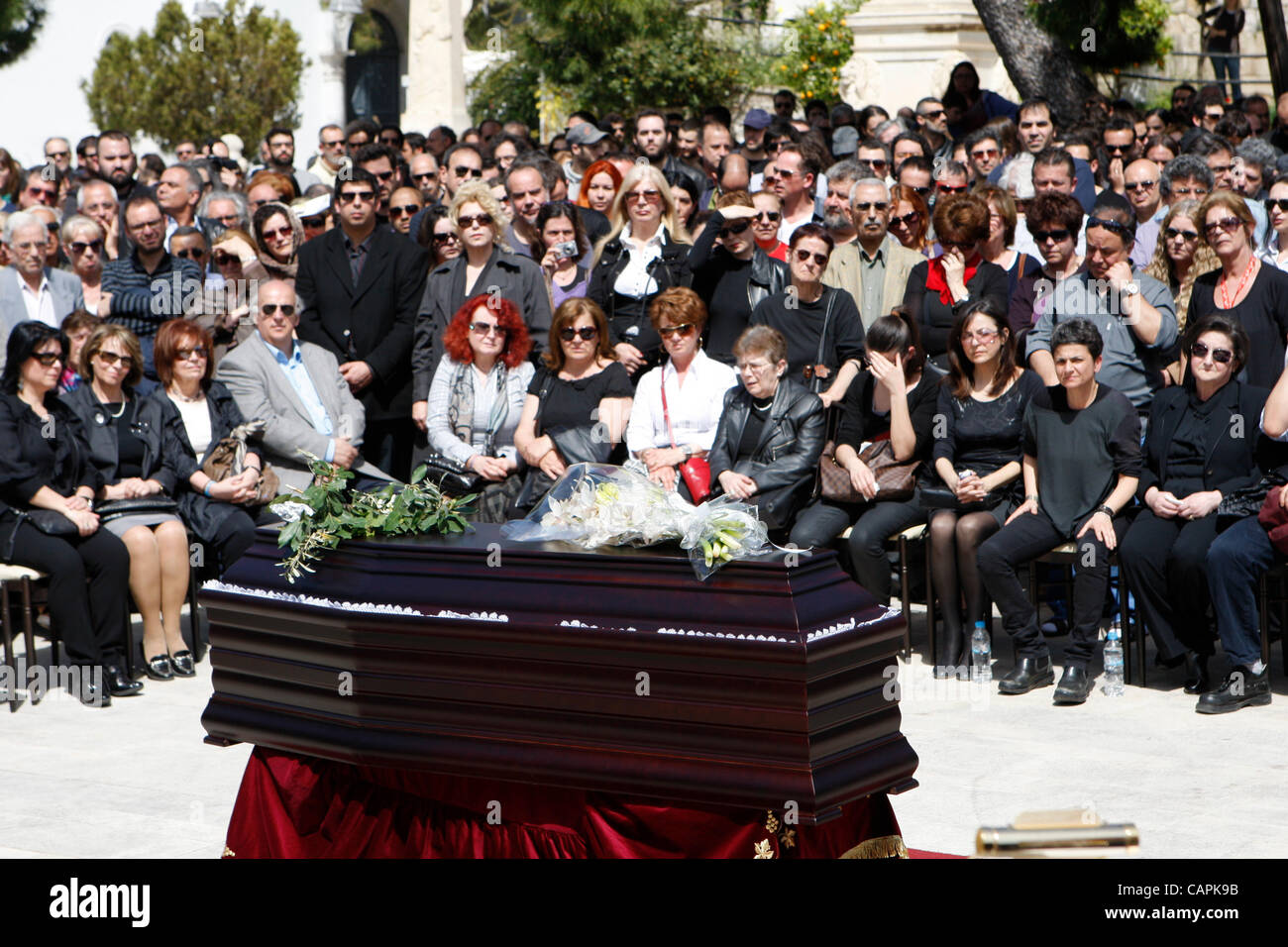 April 7, 2012 - Athens, Greece - The funeral of Dimitris Christoulas 77 ...