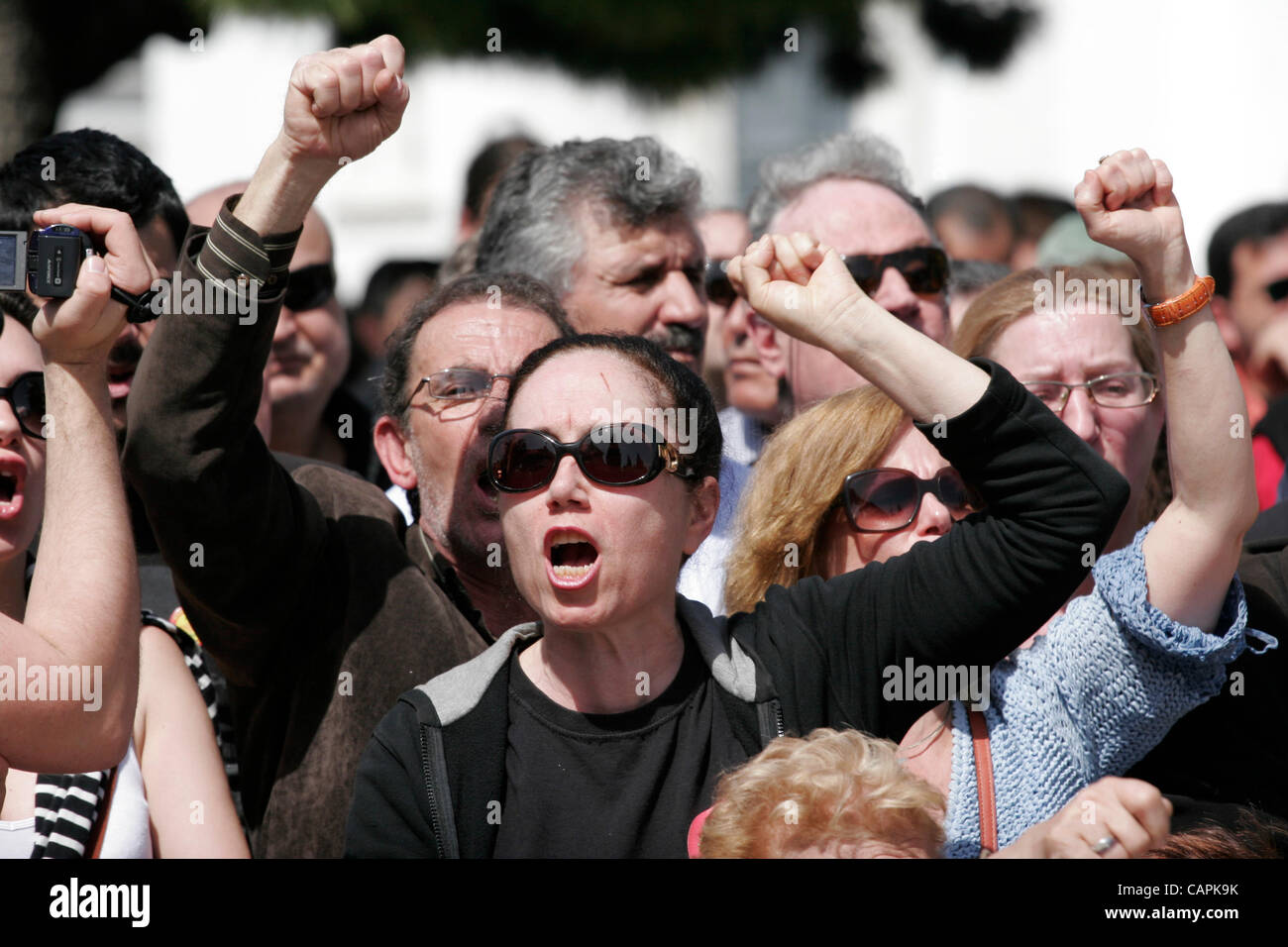 April 7, 2012 - Athens, Greece - The funeral of Dimitris Christoulas 77 ...