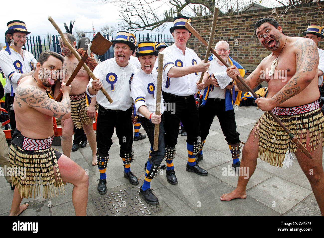 Stick fighting dance hi-res stock photography and images - Alamy