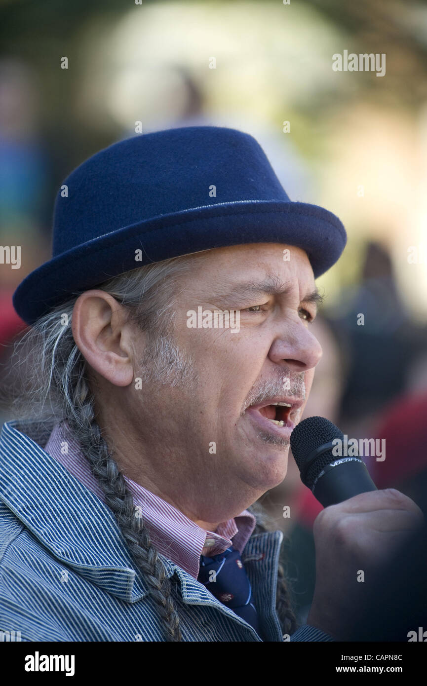 April 7, 2012 - Ann Arbor, Michigan, U.S - Steve DeAngelo talks to a ...