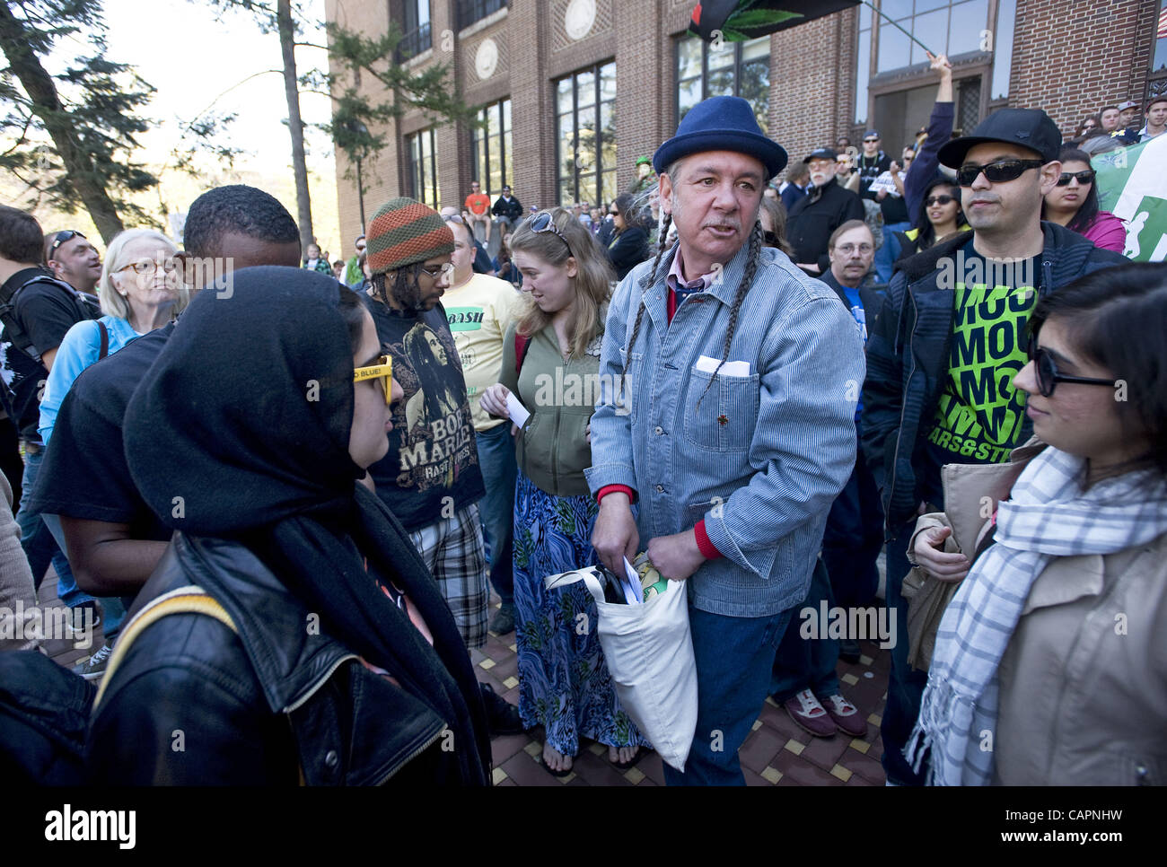 April 7, 2012 - Ann Arbor, Michigan, U.S - Steve DeAngelo talks to ...