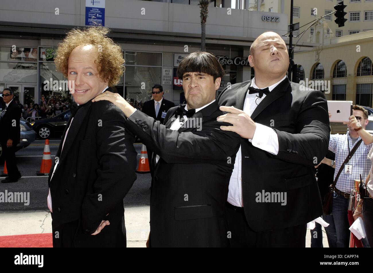 Sean Hayes, Chris Diamantopoulos, Will Sasso at arrivals for THE THREE ...
