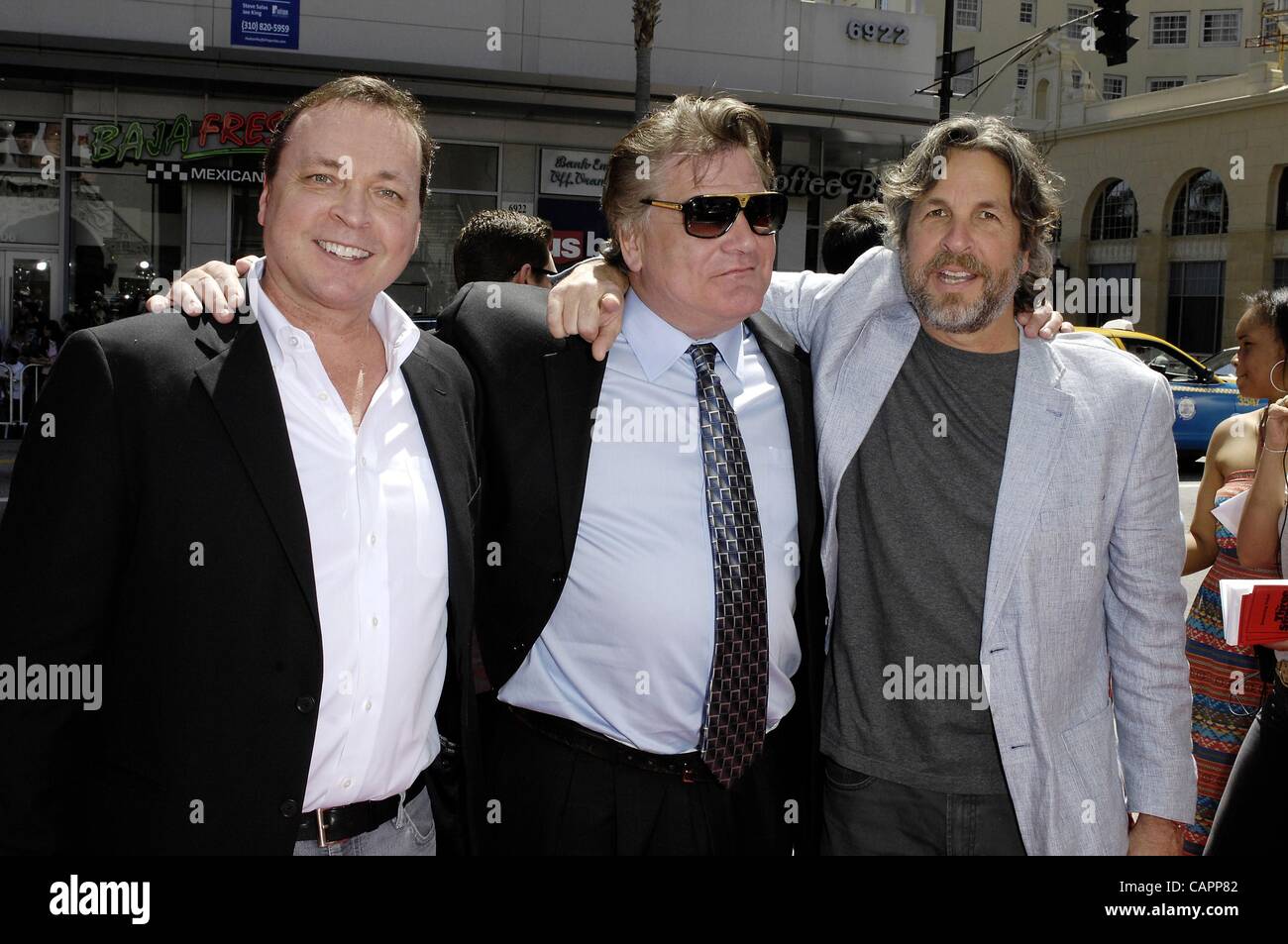Bobby Farrelly, Mike Cerrone, Peter Farrelly at arrivals for THE THREE ...