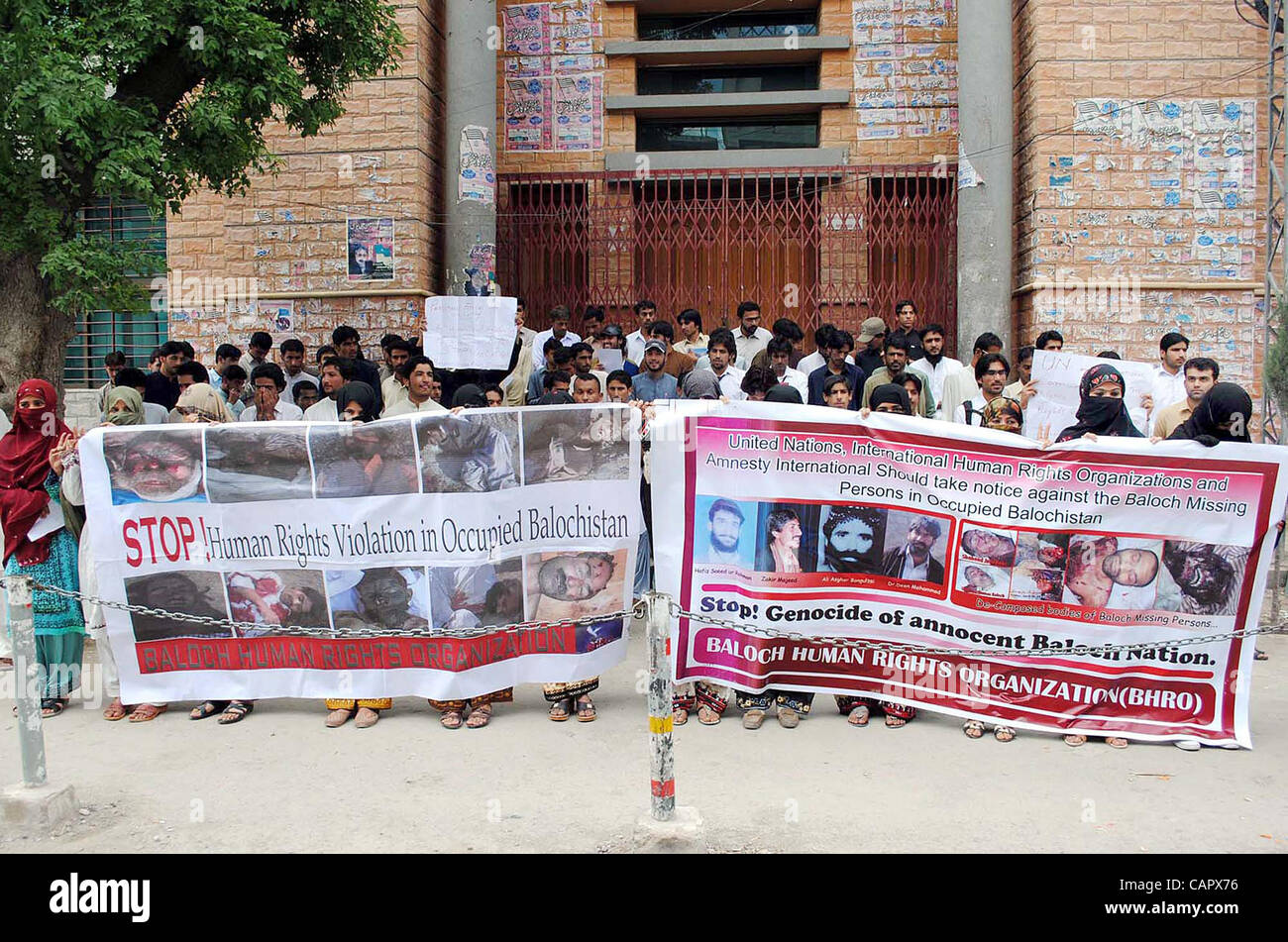 Baloch human rights organization hi-res stock photography and images ...
