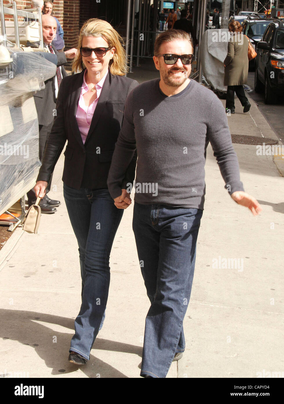 Ricky gervais girlfriend jane fallon hi-res stock photography and ...