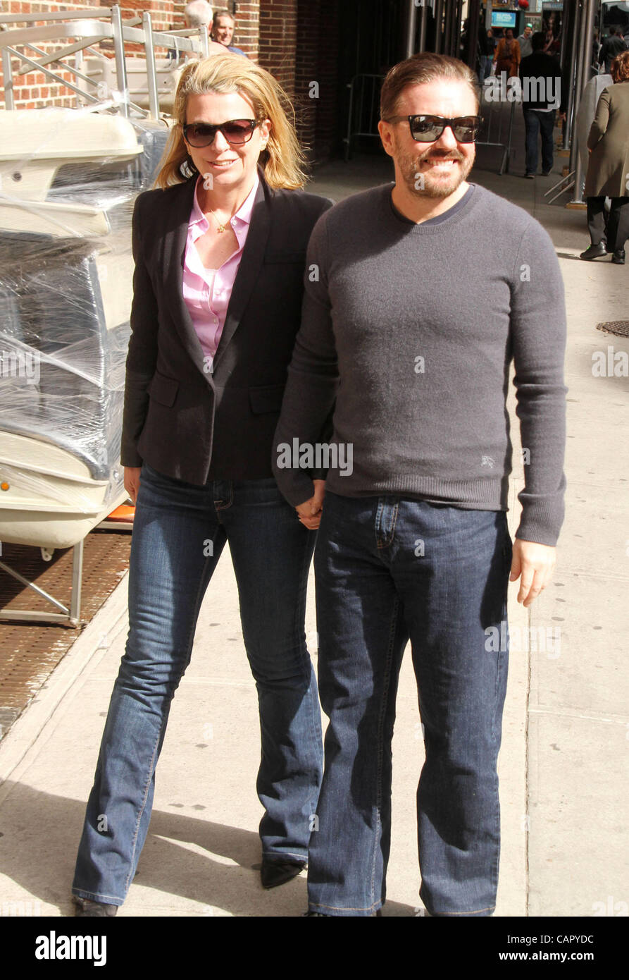 Ricky gervais girlfriend jane fallon hi-res stock photography and ...