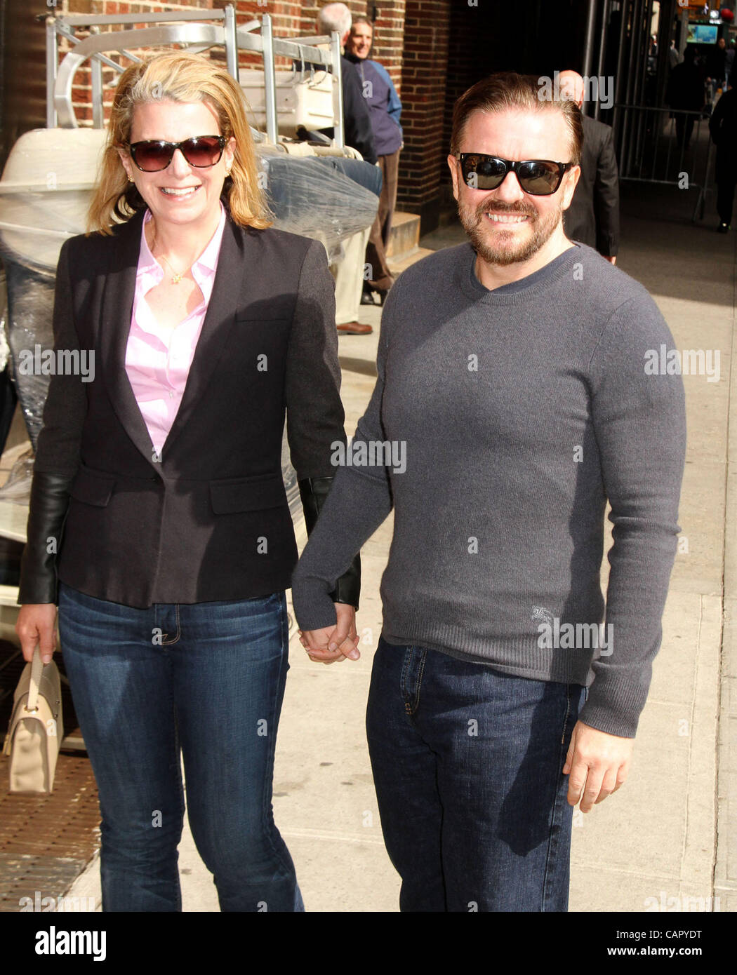 Ricky gervais girlfriend jane fallon hi-res stock photography and ...