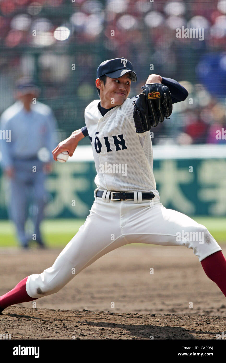 Shintaro Fujinami (Osaka Toin), APRIL 4, 2012 - Baseball : Osaka Toin ...