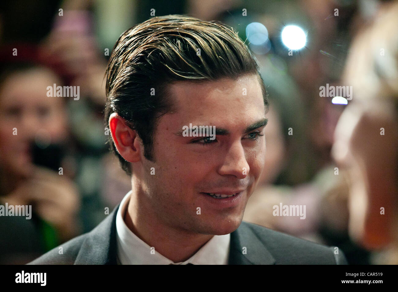 Zac Efron at the Melbourne premiere of The Lucky One, April 11, 2012 ...