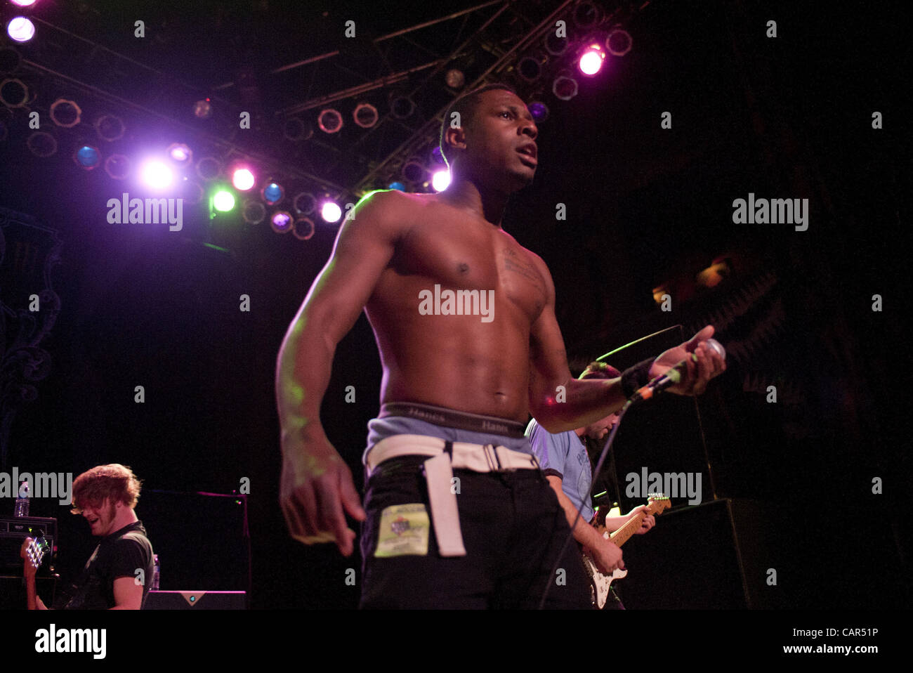 March 15, 2012 - Chicago, IL, U.S - Rapper HYRO DA HERO performs at the ...