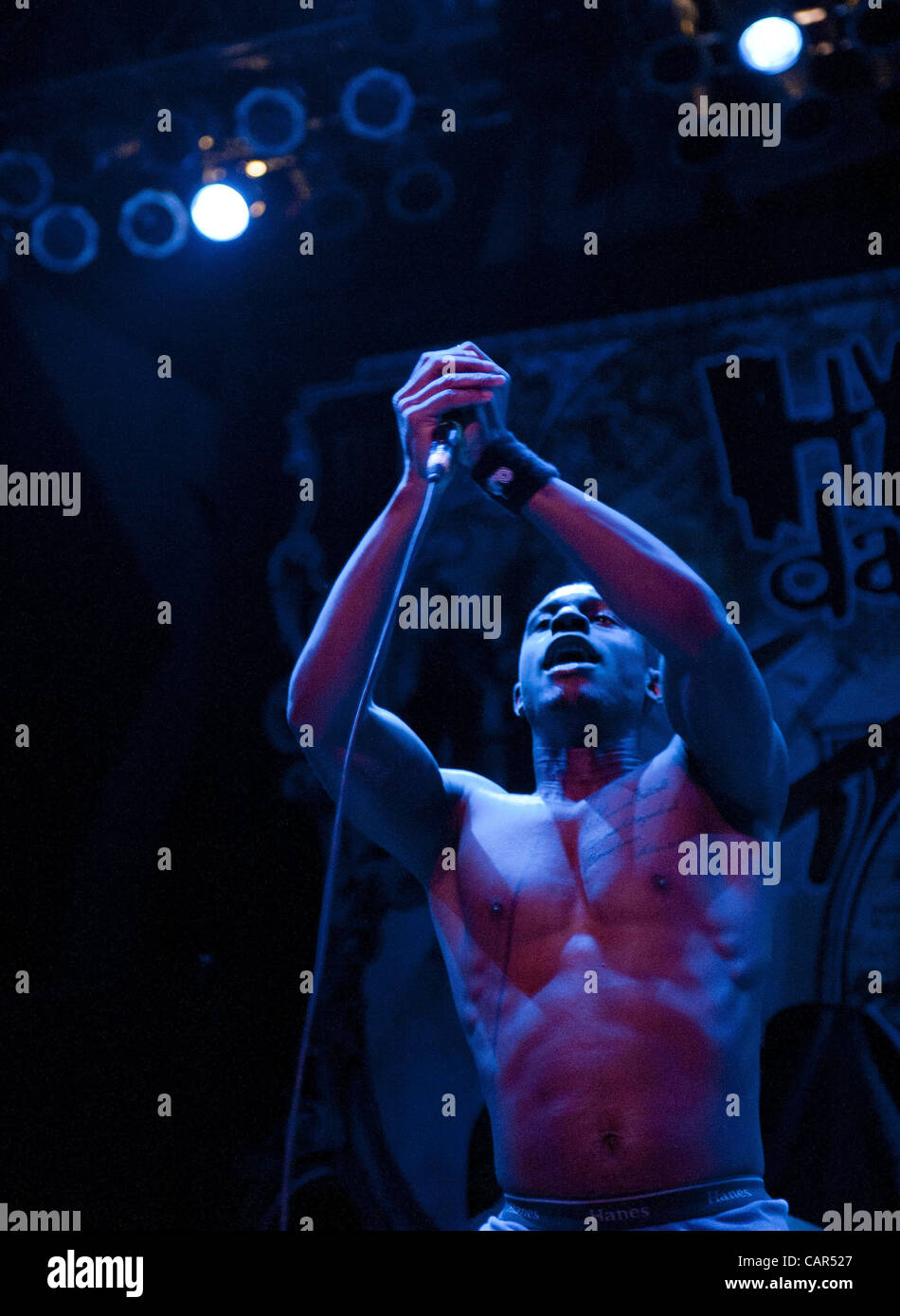 March 15, 2012 - Chicago, IL, U.S - Rapper HYRO DA HERO performs at the ...