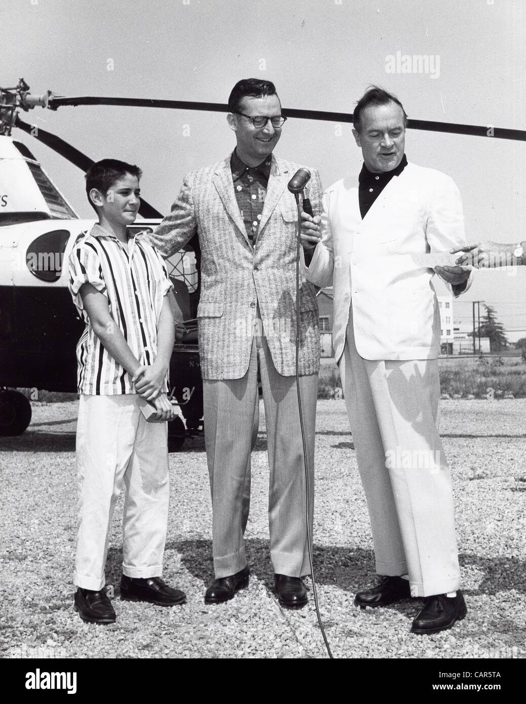 STEVEN ALLEN with Steven Allen Jr. and Bob Hope.Supplied by Photos, inc ...