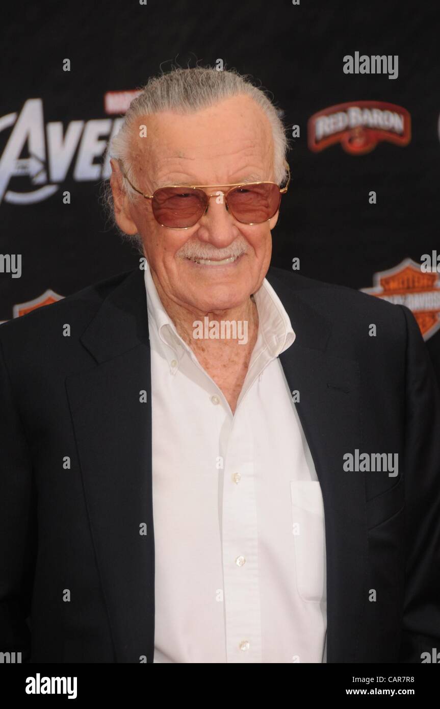 Stan Lee at arrivals for THE AVENGERS Premiere, El Capitan Theatre, Los ...