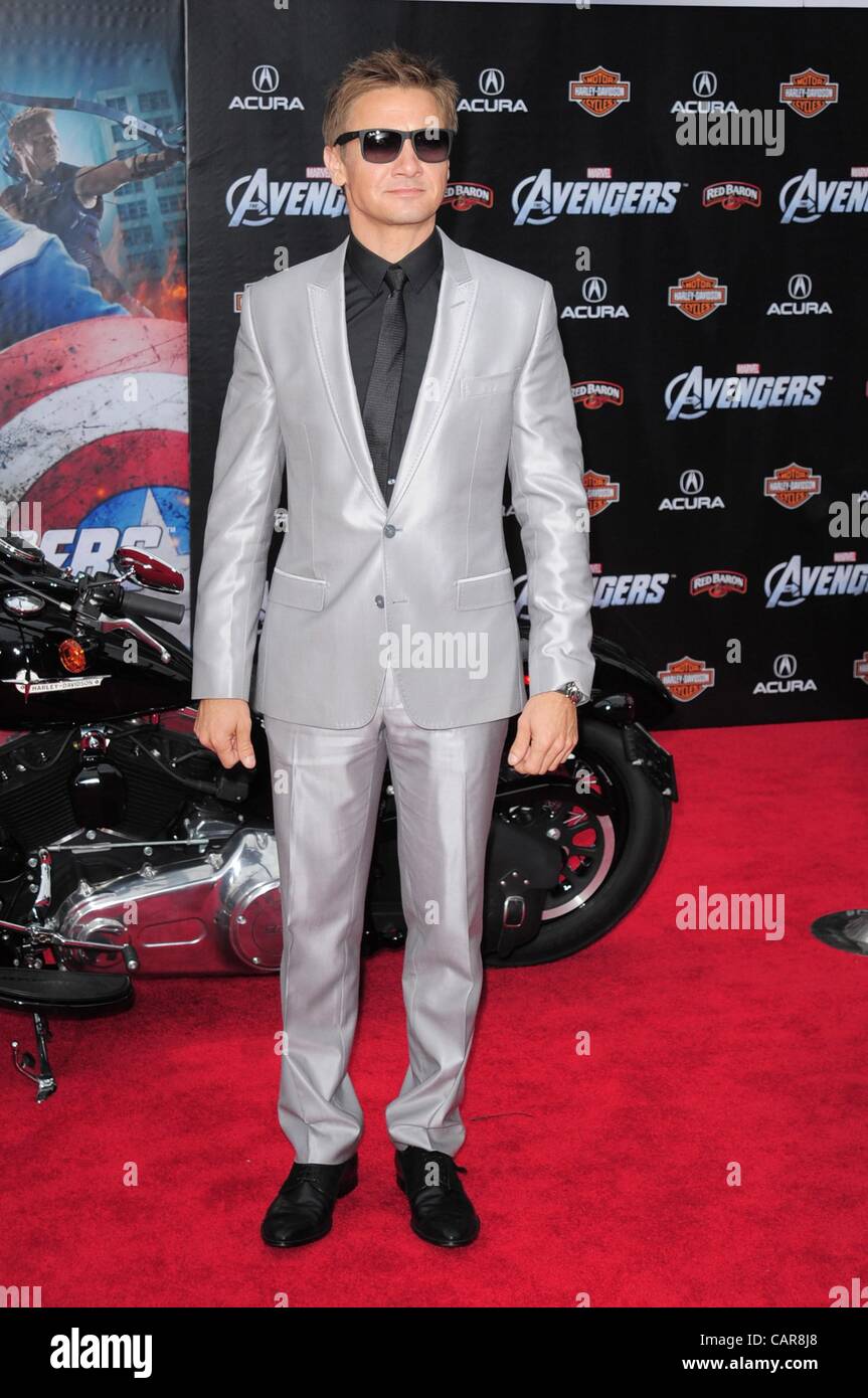 Jeremy Renner at arrivals for THE AVENGERS Premiere, El Capitan Theatre ...