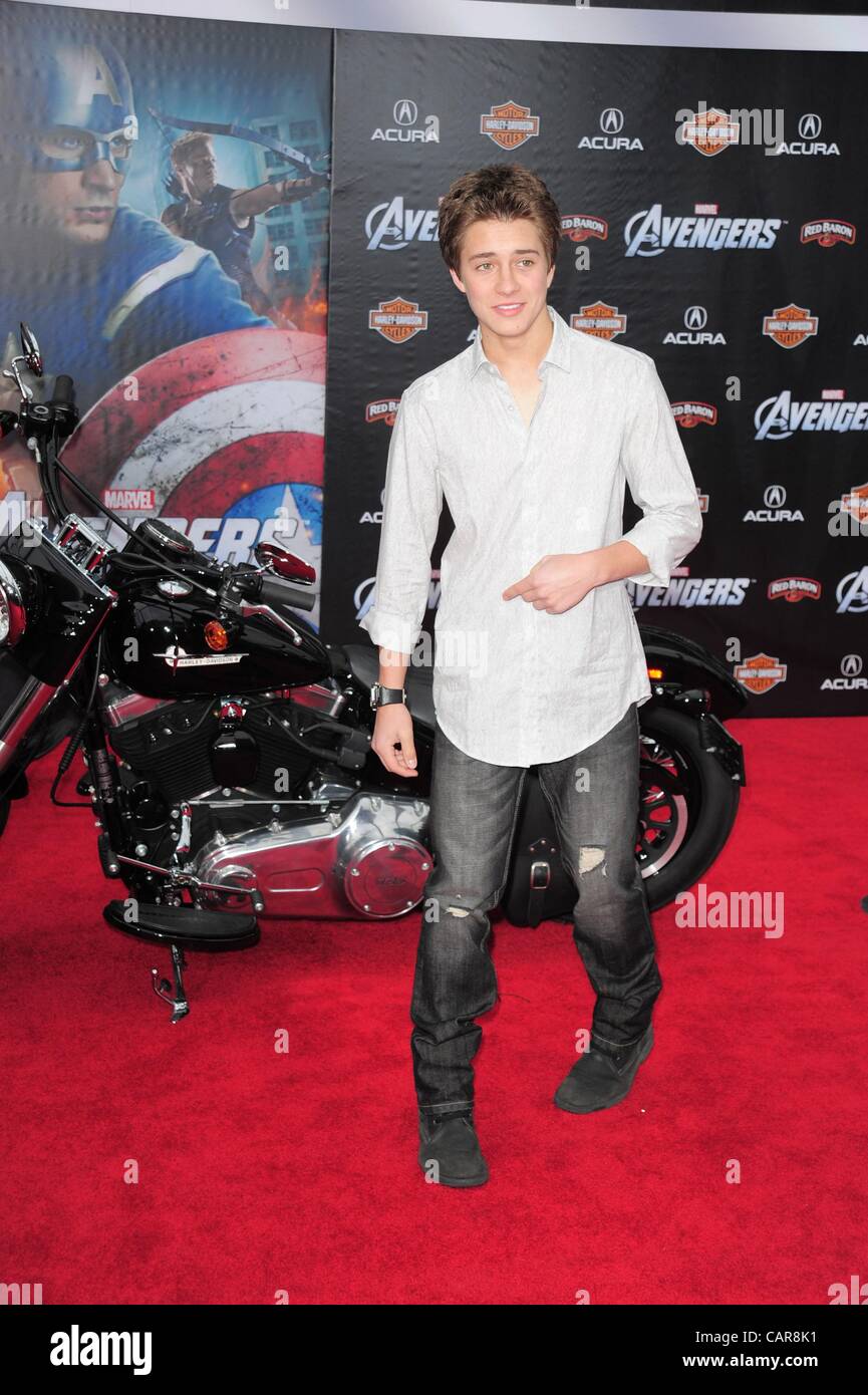 Billy Unger at arrivals for THE AVENGERS Premiere, El Capitan Theatre ...