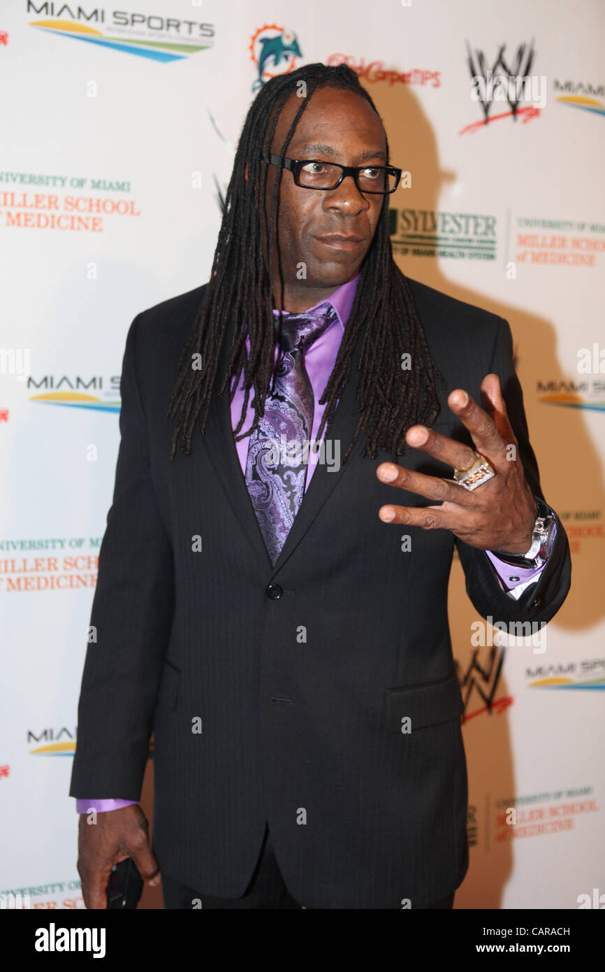 Booker T poses for media on the red carpet at the WWE 2012 Art ...