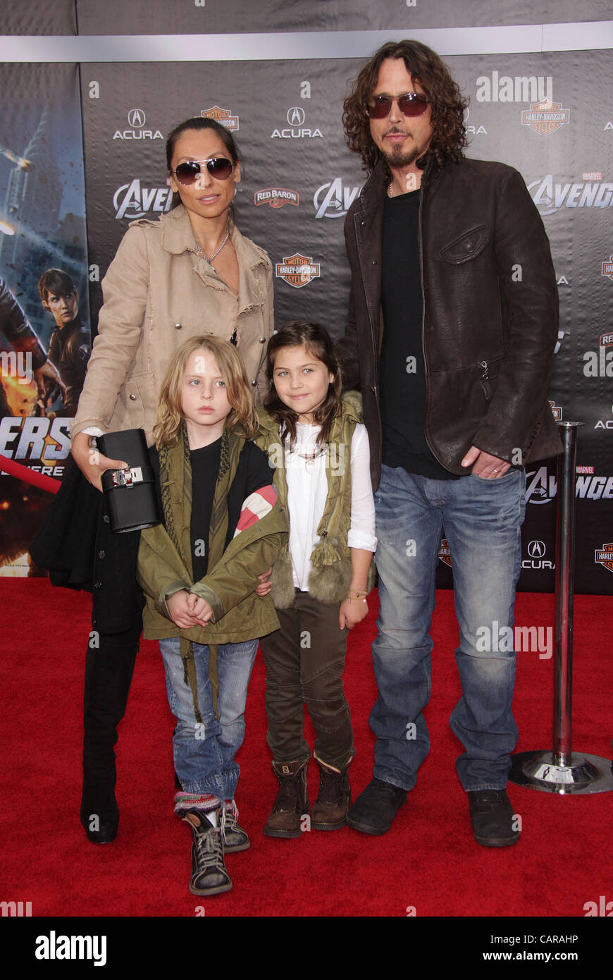 April 11, 2012 - Hollywood, California, U.S. - CHRIS CORNELL & FAMILY ...