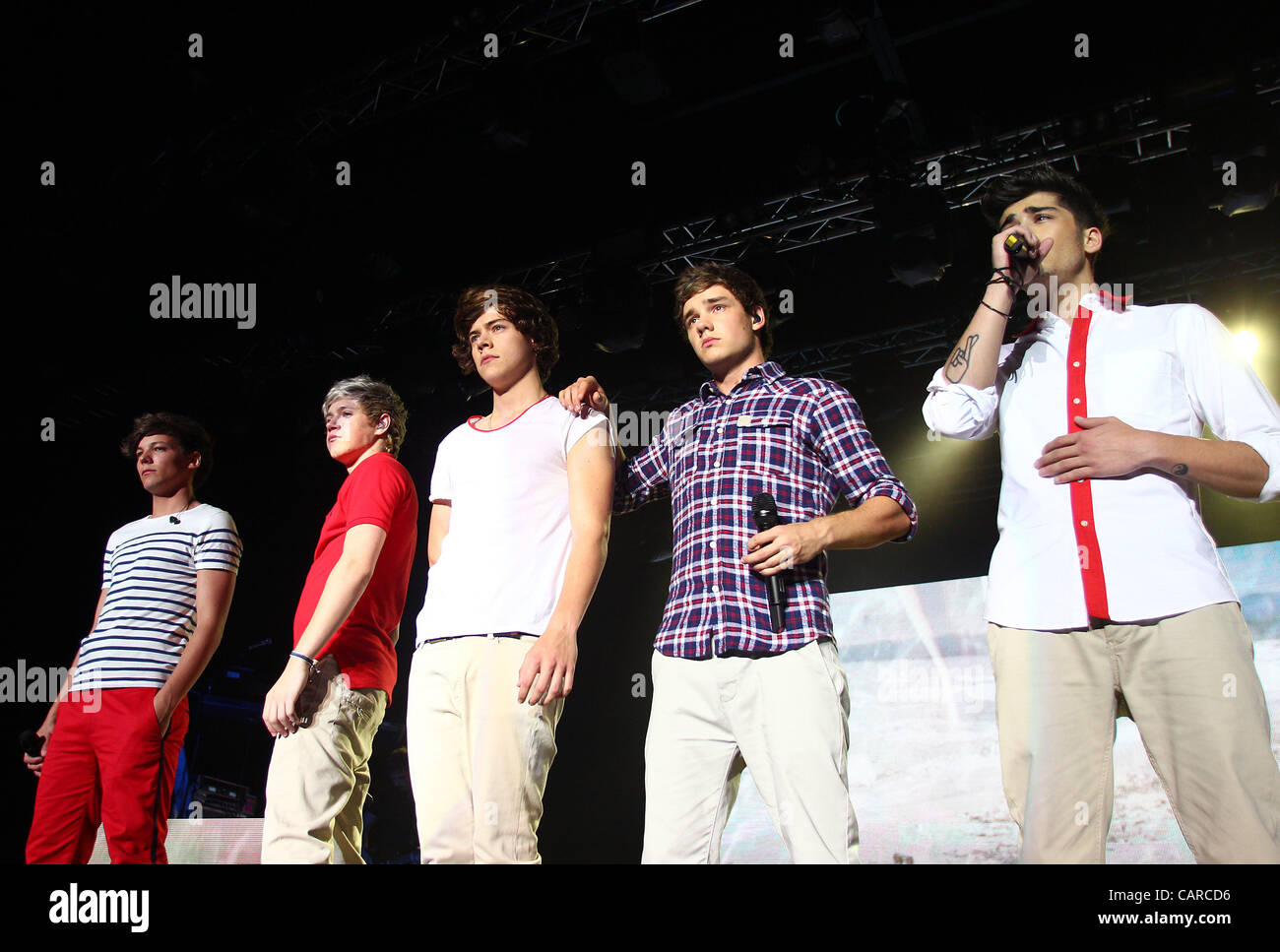 April 13, 2012 - Sydney, NSW, Australia - The boy band One Direction performs live in Sydney ...